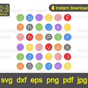 ABC | Alphabet Svg | Numbers Svg | Cute Alphabet | ABC Svg | Kids ...