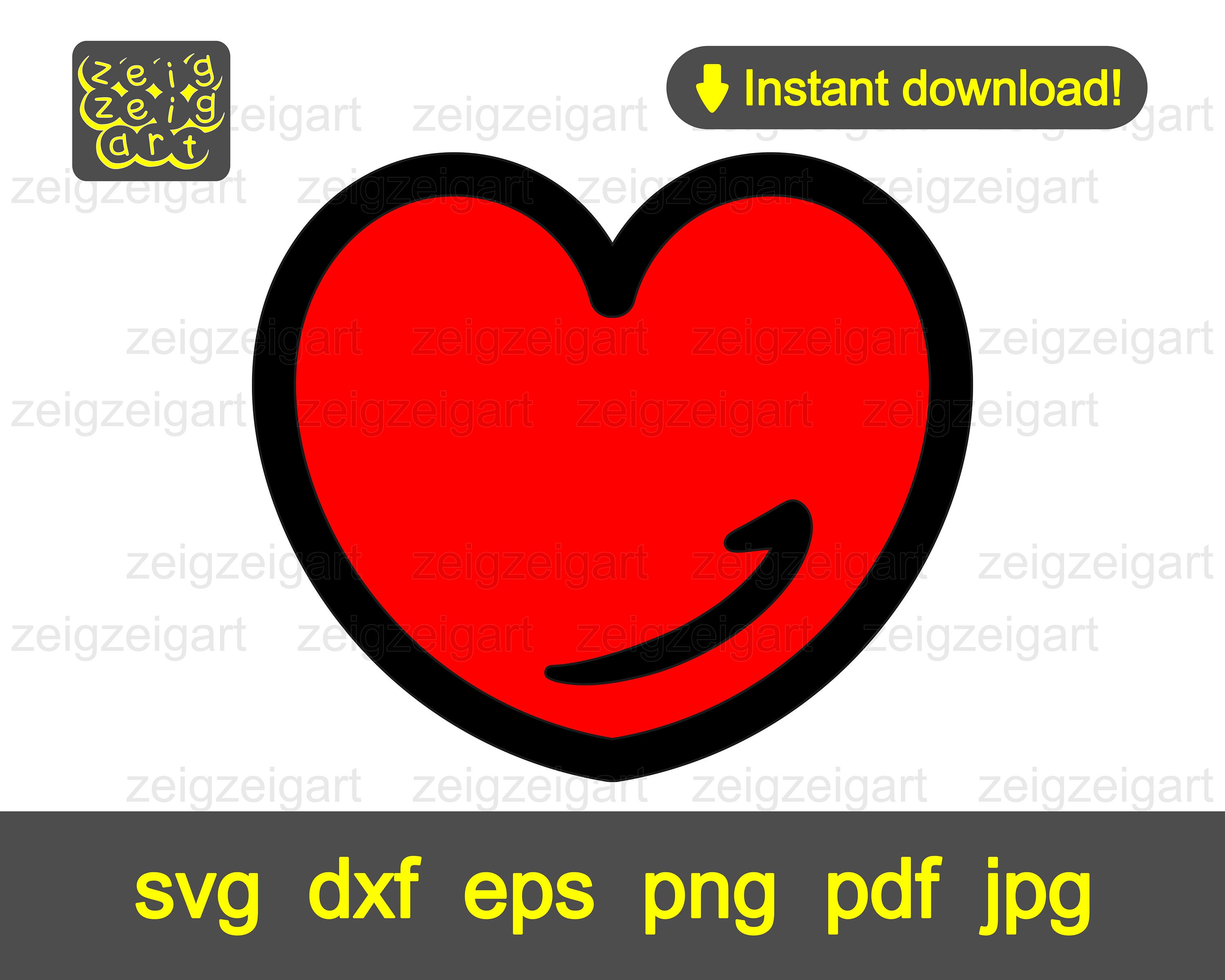 Heart Svg File | Heart Vector | Smile Svg | Heart Shape | Heart Element ...