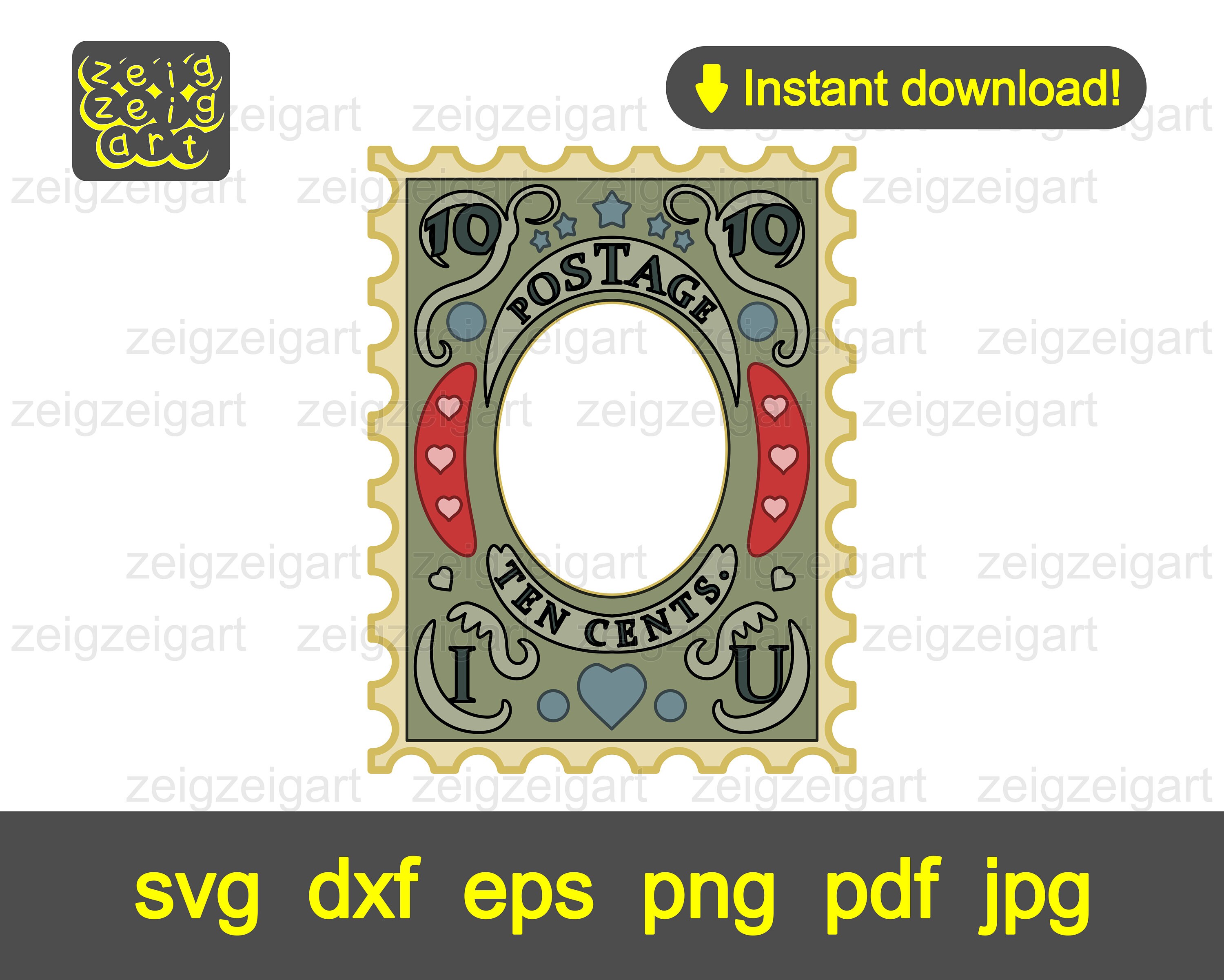 Frame Svg | Postage Stamp Svg | Stamp | Frame Vector | Border Svg ...