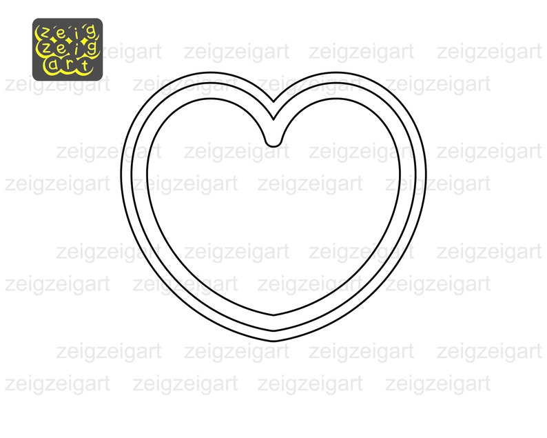 Heart Svg File Heart Vector Heart Svg Dxf Eps Png Pdf Jpg File Heart ...