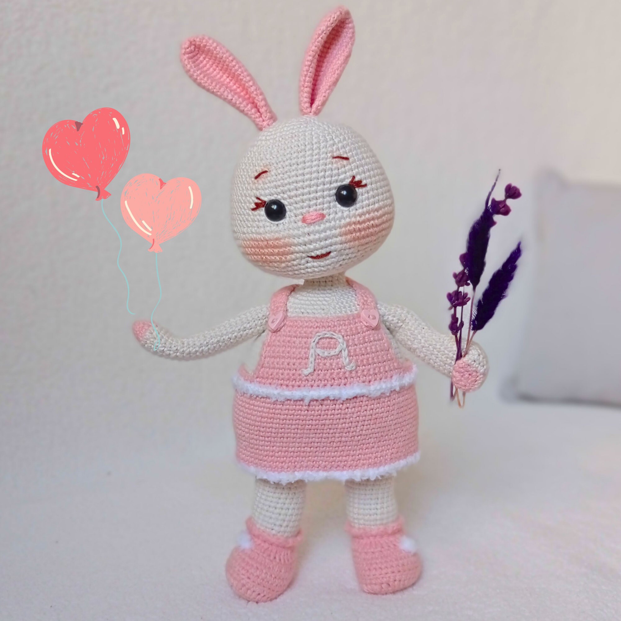 Rabbit Crochet Pattern, Amigurumi Cute Rabbit , English PDF File ...