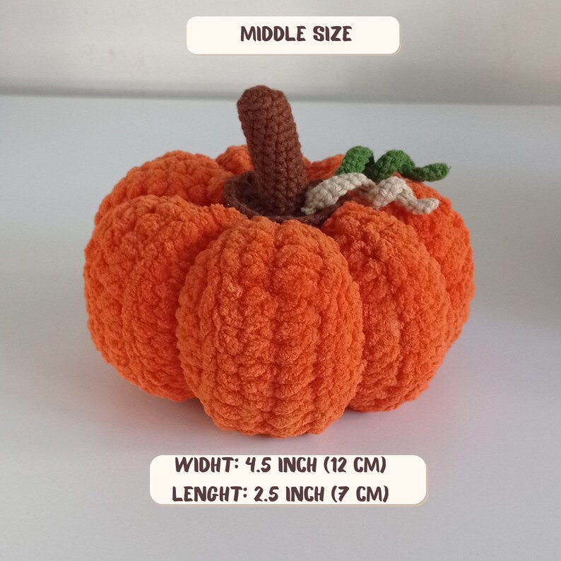 Halloween Crochet Pumpkin Pattern: Easy DIY Decor (3 Sizes) (PDF ...