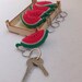 Crochet Amigurumi Cute Fruit Key Chain,cherry,orange and Watermelon ...