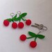 Crochet Amigurumi Cute Fruit Key Chain,cherry,orange and Watermelon ...