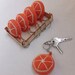 Crochet Amigurumi Cute Fruit Key Chain,cherry,orange and Watermelon ...