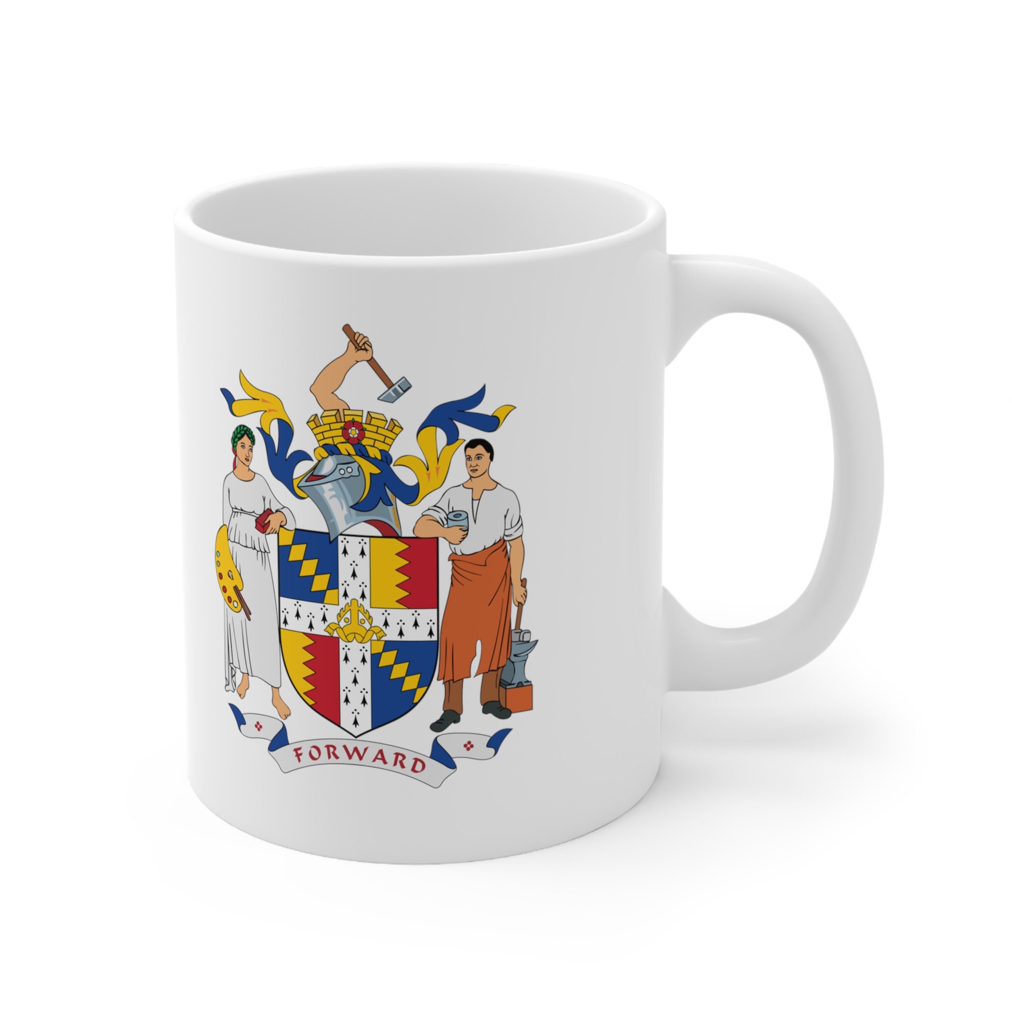 Coffee Cup, Birmingham U.K. Coat of Arms Mug - Etsy