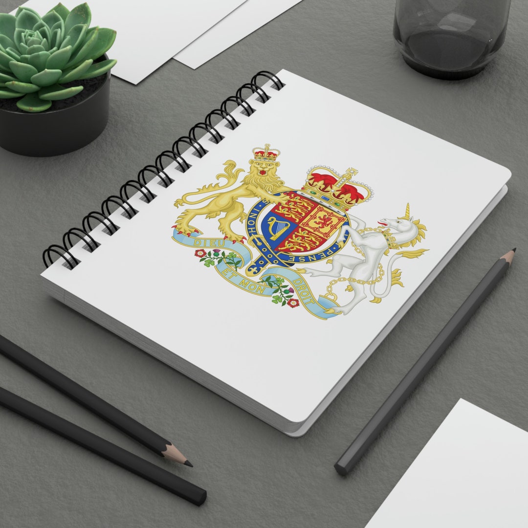 Notebook, Journal, British Royal Insignia Notebook - Etsy
