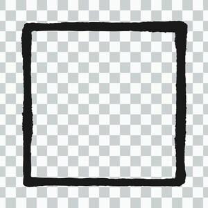 Square SVG Hand Drawn Border Frames SVG Distressed PNG Grunge Frame ...