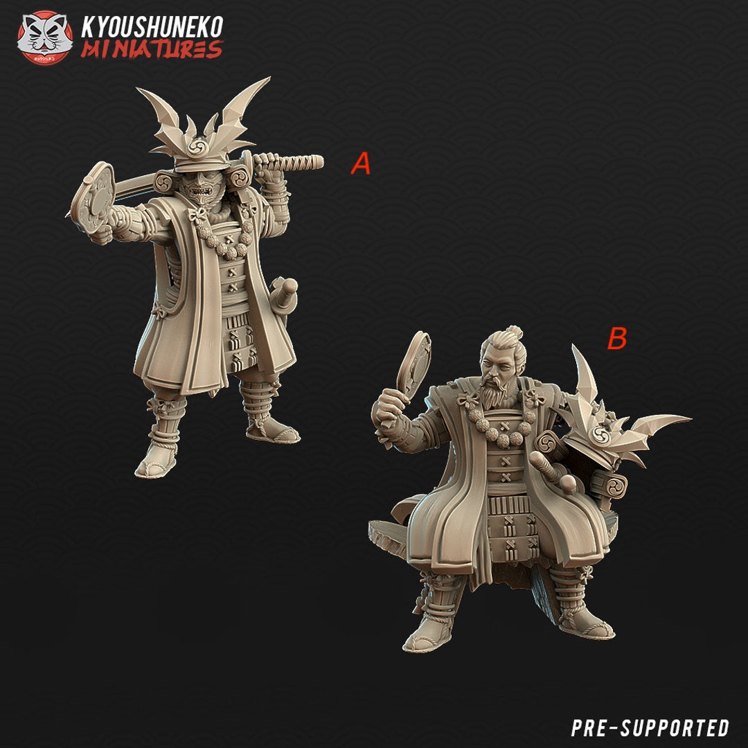 Daymo Japanese Samurai Kyoushuneko Miniatures - Etsy