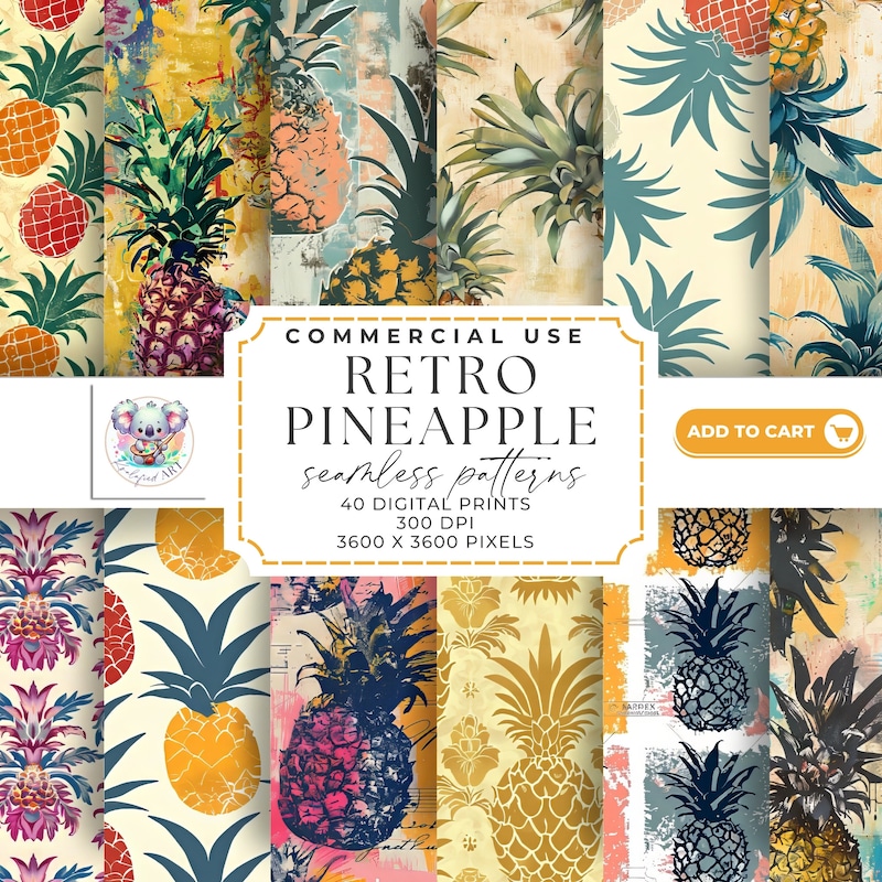 Pineapple Pattern - Etsy