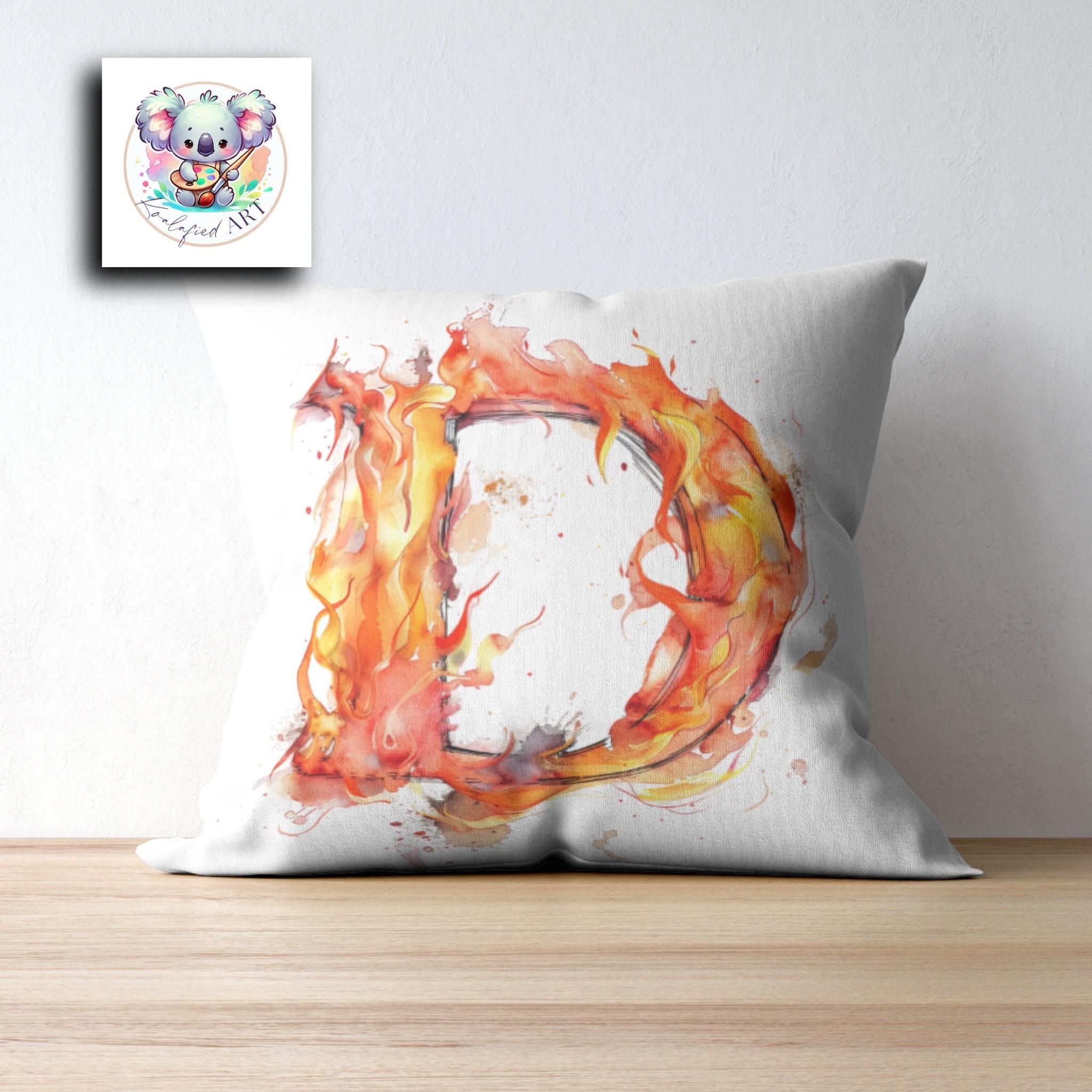 Blazing Abcs - Watercolor Fire Letters Alphabet Clipart - 26 Fiery Pngs ...