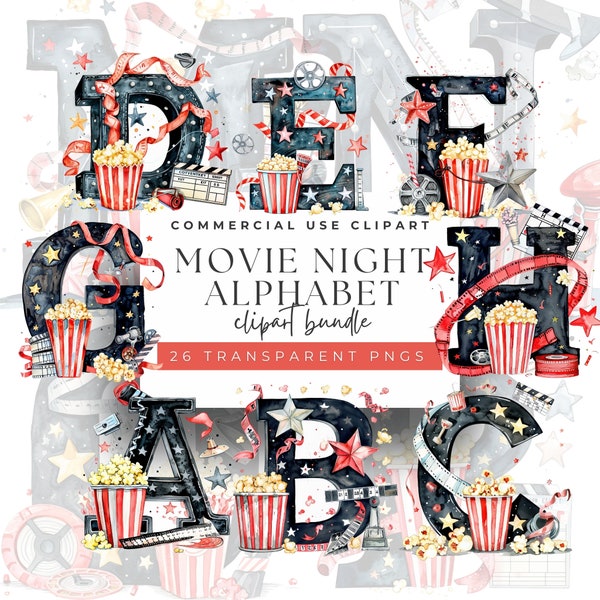 Movie Clipart - Etsy