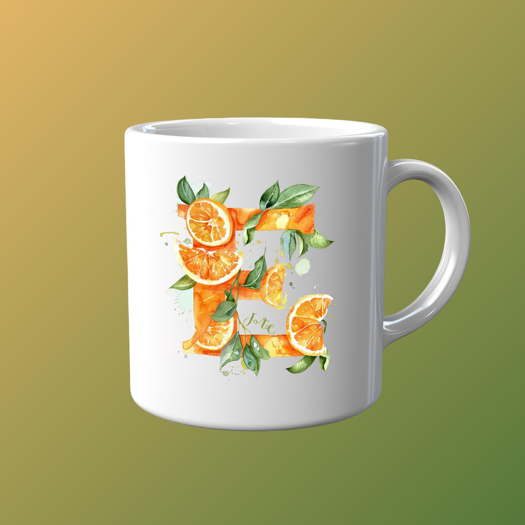 Premium Watercolor Orange Fruit Letter Alphabet Cliparts Pngs Bundle 26 ...