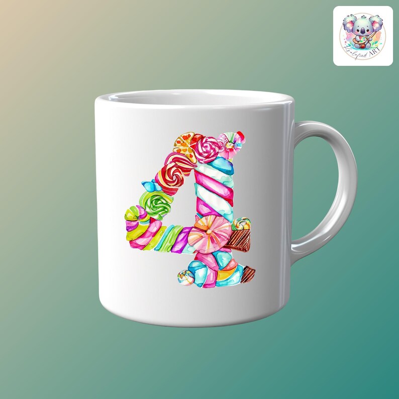 Candyland Numbers Clipart Pngs: 0-9 Transparent Graphics (300 DPI) - Etsy