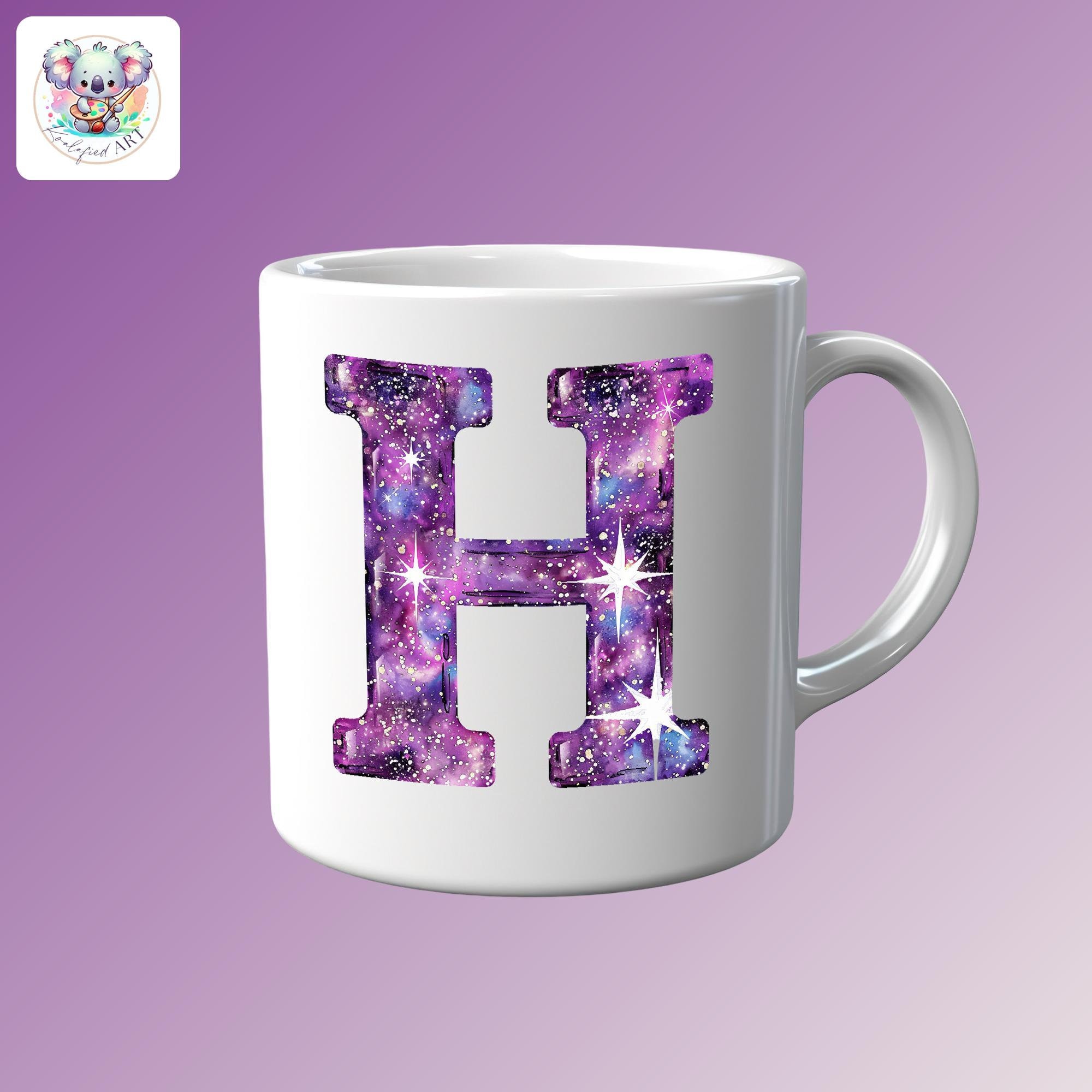 Purple Glitter Alphabet Clipart: 26 Sparkling Letter Images (digital ...
