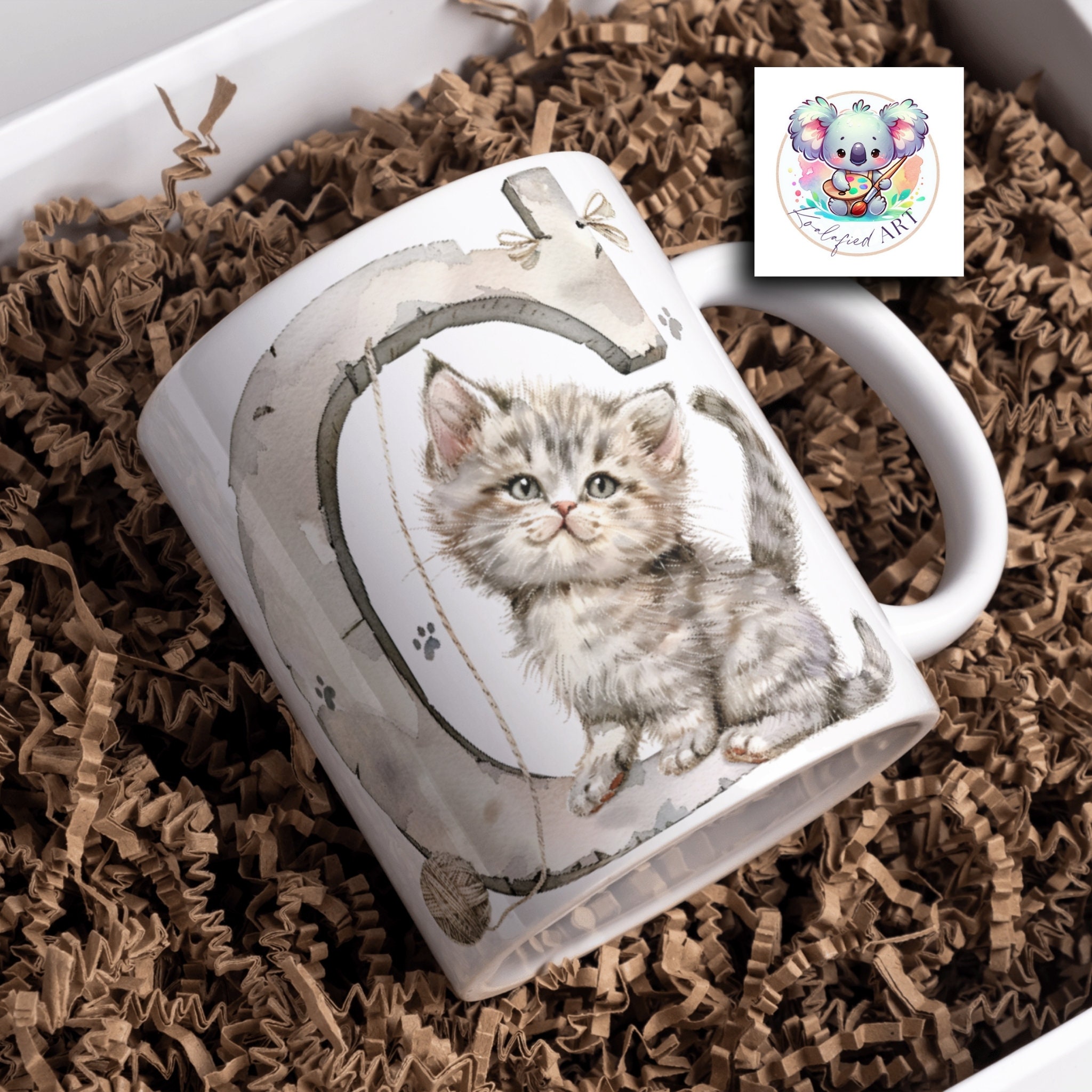 Playful Watercolor Cute Kittens Letter Alphabet Clipart 26 Unique Cat ...