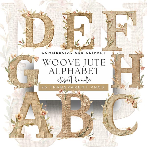 Burlap Letters - Etsy