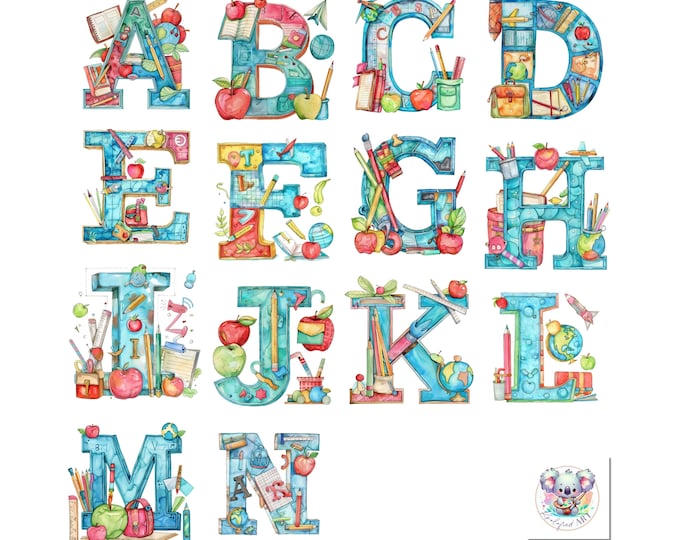 Crayons School Alphabet Clipart Letters 300dpi Transparent Png. 5 ...