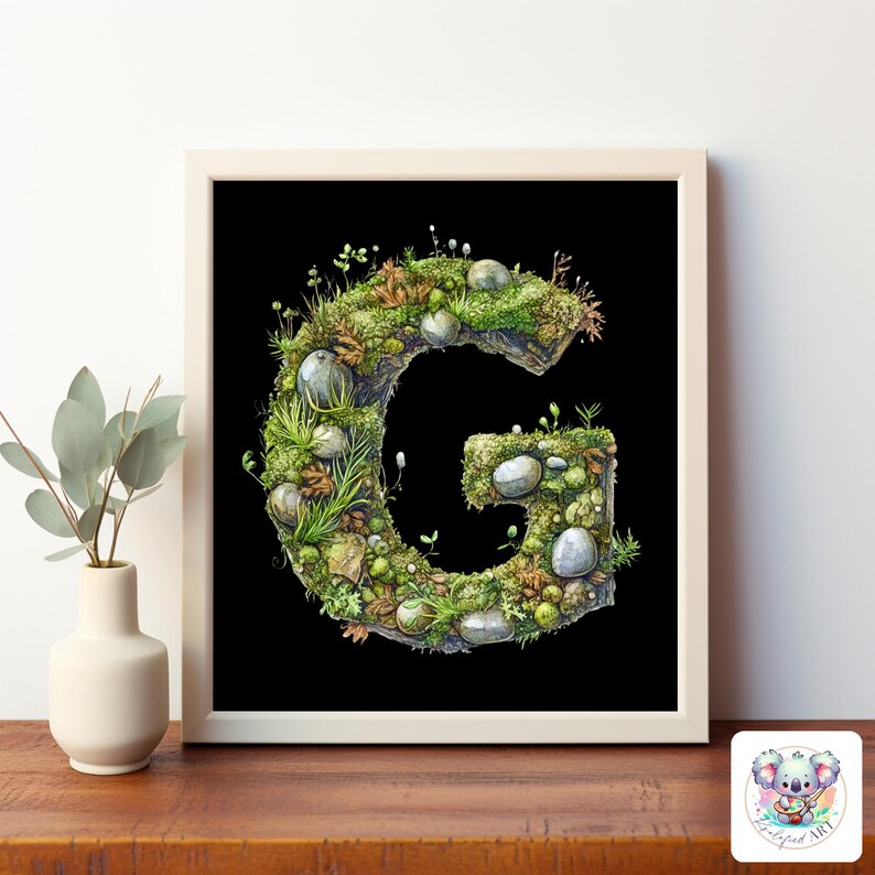 Watercolor Forest Alphabet Clipart: Woodland Animal Letters (PNG) - Etsy