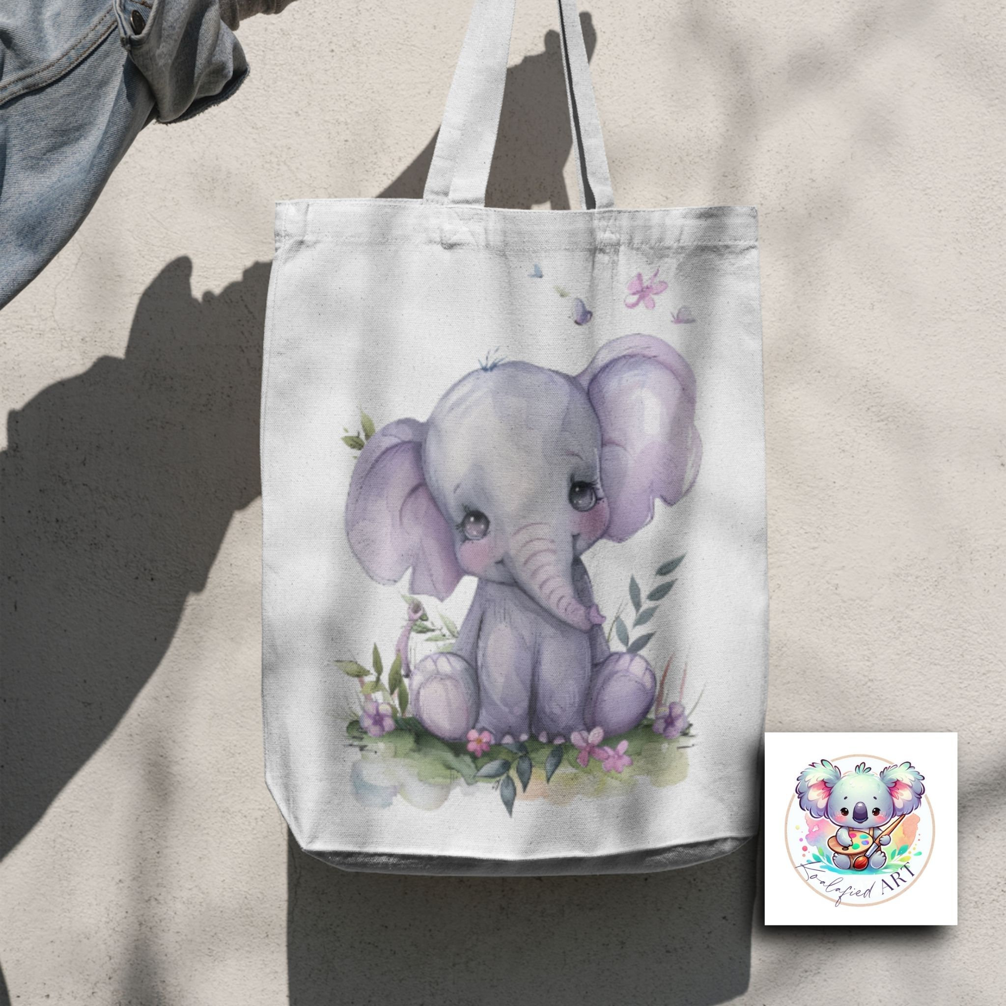 Purple Elephant Clipart - 4 Watercolor PNG Set - Instant Download - Etsy