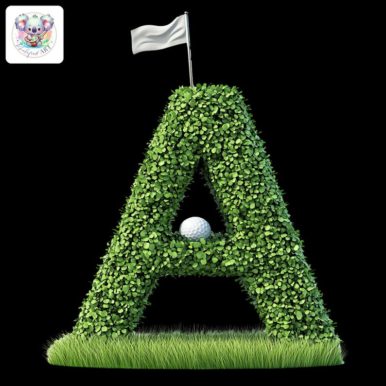 Golf Alphabet Clipart: Sports-themed Letters A-Z (digital Download) - Etsy