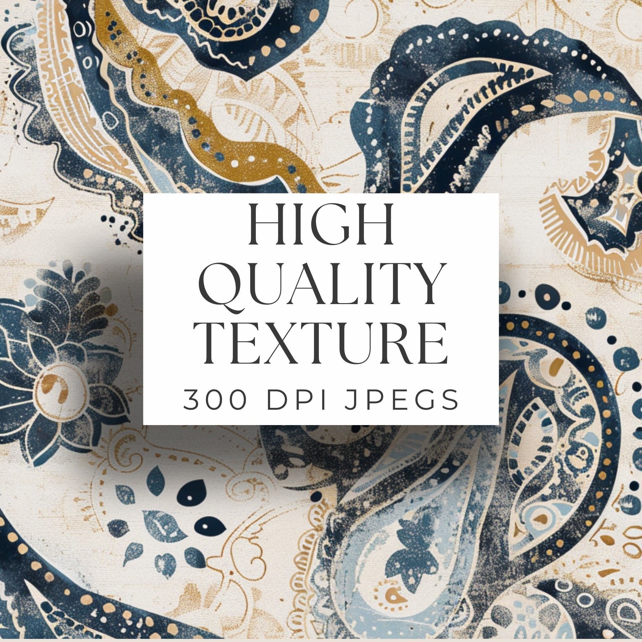 Paisley Print Parade Vibrant Seamless Pattern Digital Paper Set, 40 ...