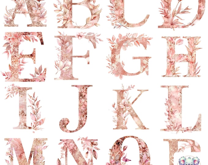 Pink Alphabet Png Clip Art, Script Alphabet PNG, Glitter Pink Letters ...