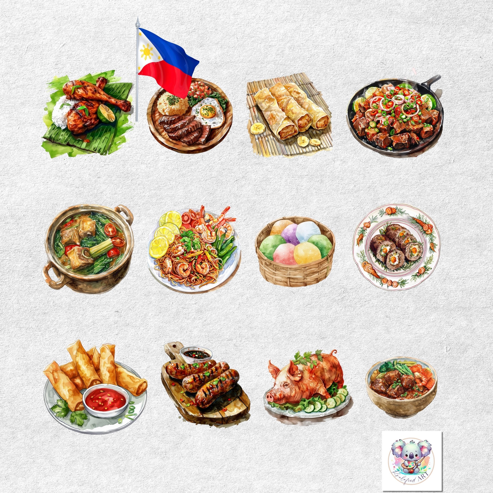 Culinary Delights Filipino Food Clipart 20 Transparent Images 300 DPI ...
