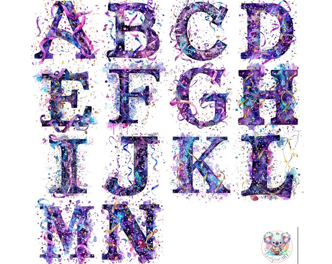 Pink Confetti Letters and Numbers, Confetti Alphabet, Pink Confetti ...