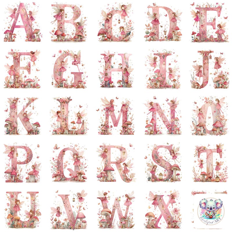 Whimsical Fairy Alphabet - Etsy