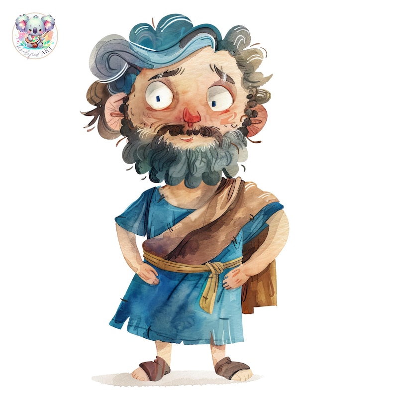 New Testament Clipart: 24 Whimsical Biblical Characters (digital ...