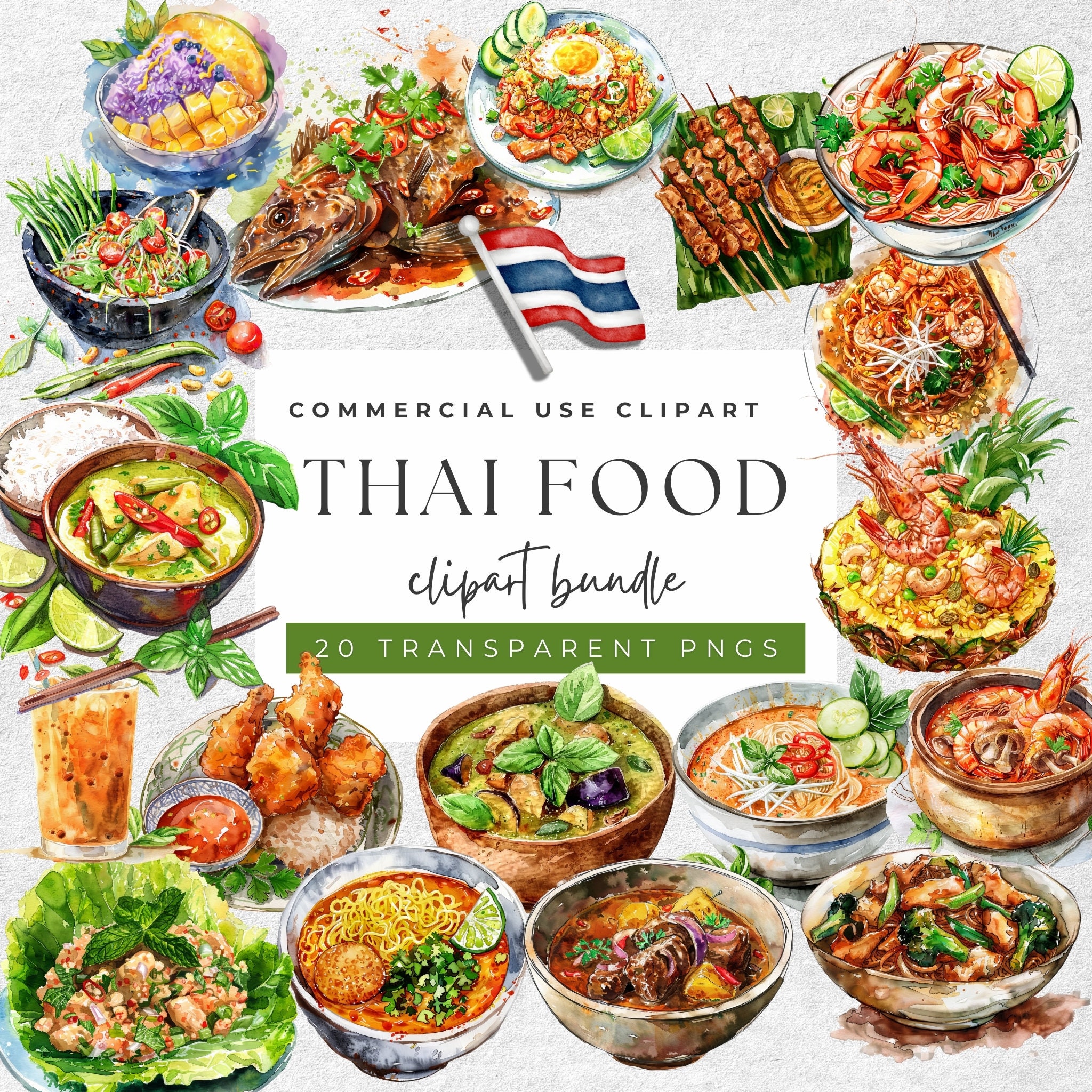 Thai Food Menu Design