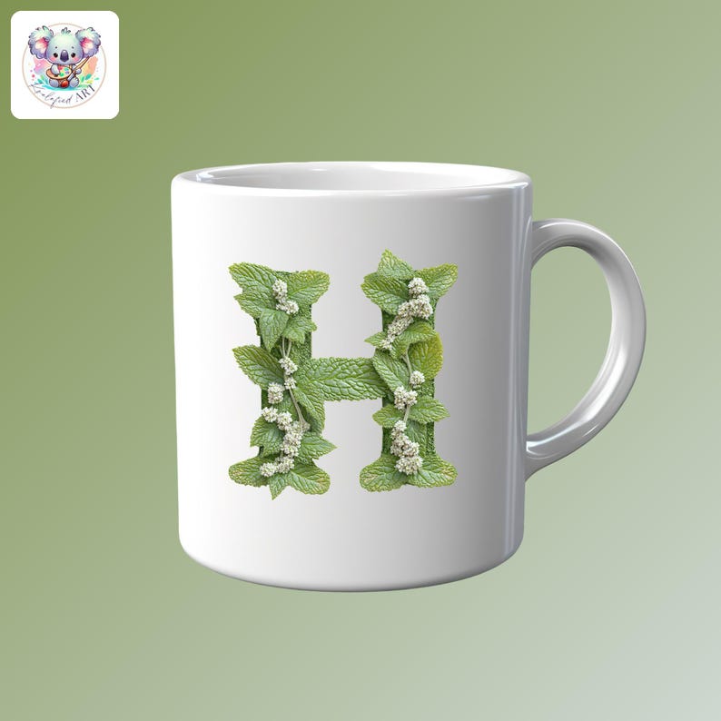 Herbs Alphabet Clipart Set: Botanical A-Z Letters (digital Graphics) - Etsy