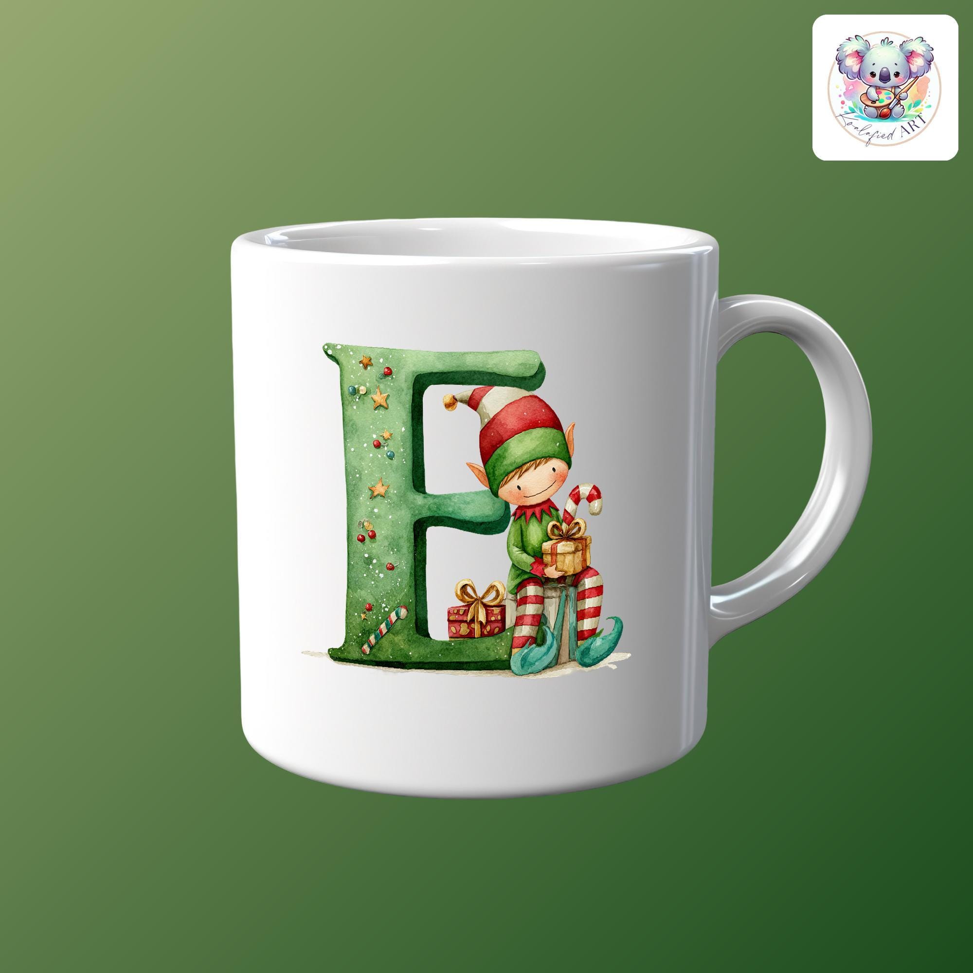 Christmas Alphabet Clipart Bundle: 104 Festive PNG Letters (digital ...