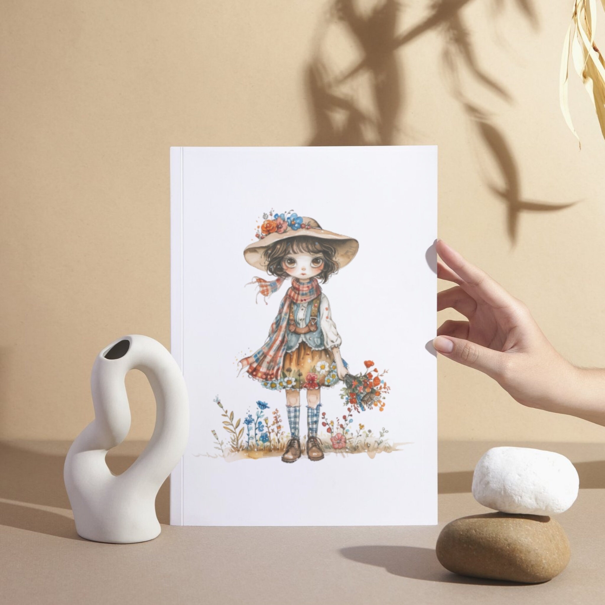 Watercolor Whimsy Flower Girl Clipart 20 High-resolution Pngs, 300 DPI ...