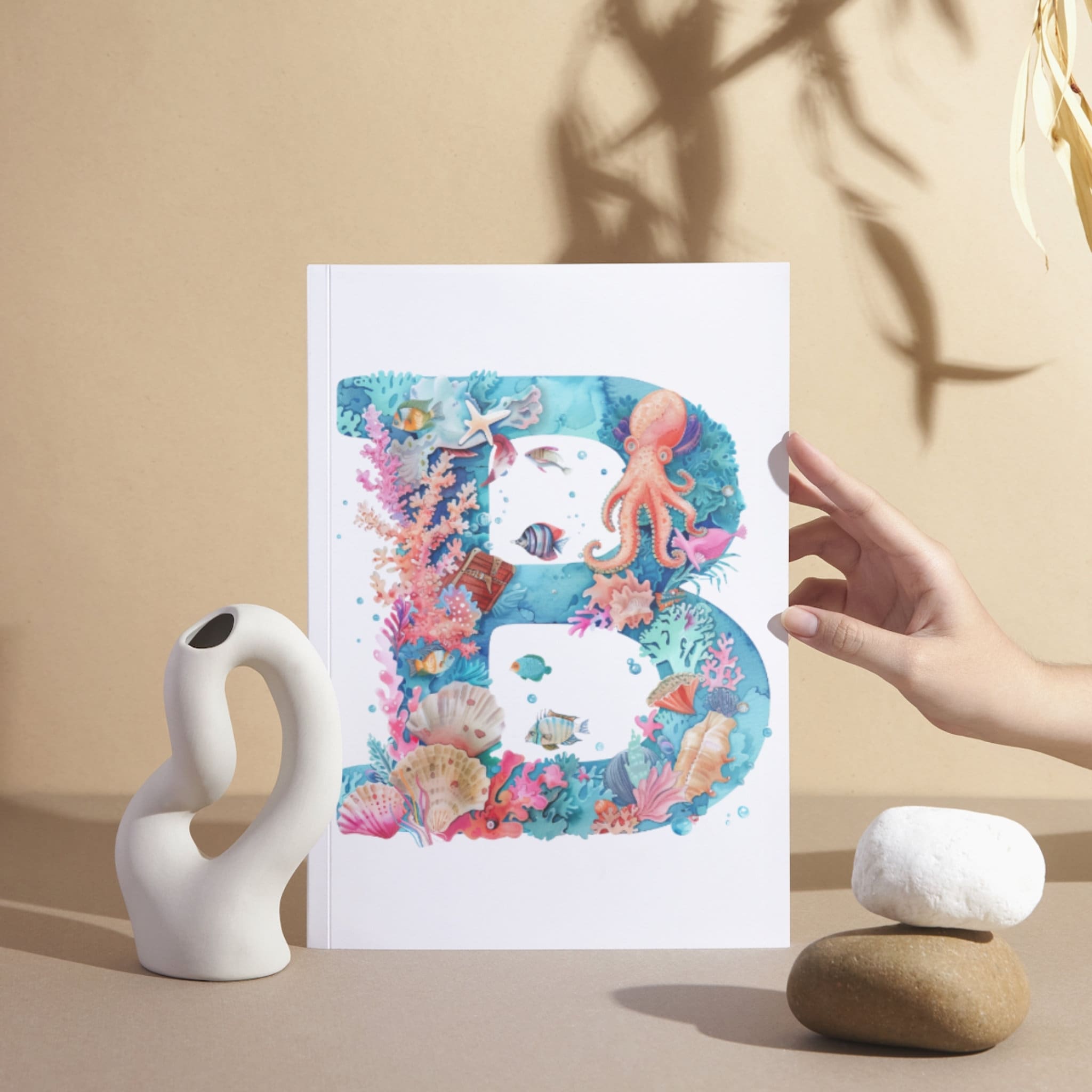 Marine Magic Alphabet 26 Watercolor Under the Sea Letter Clipart Bundle ...