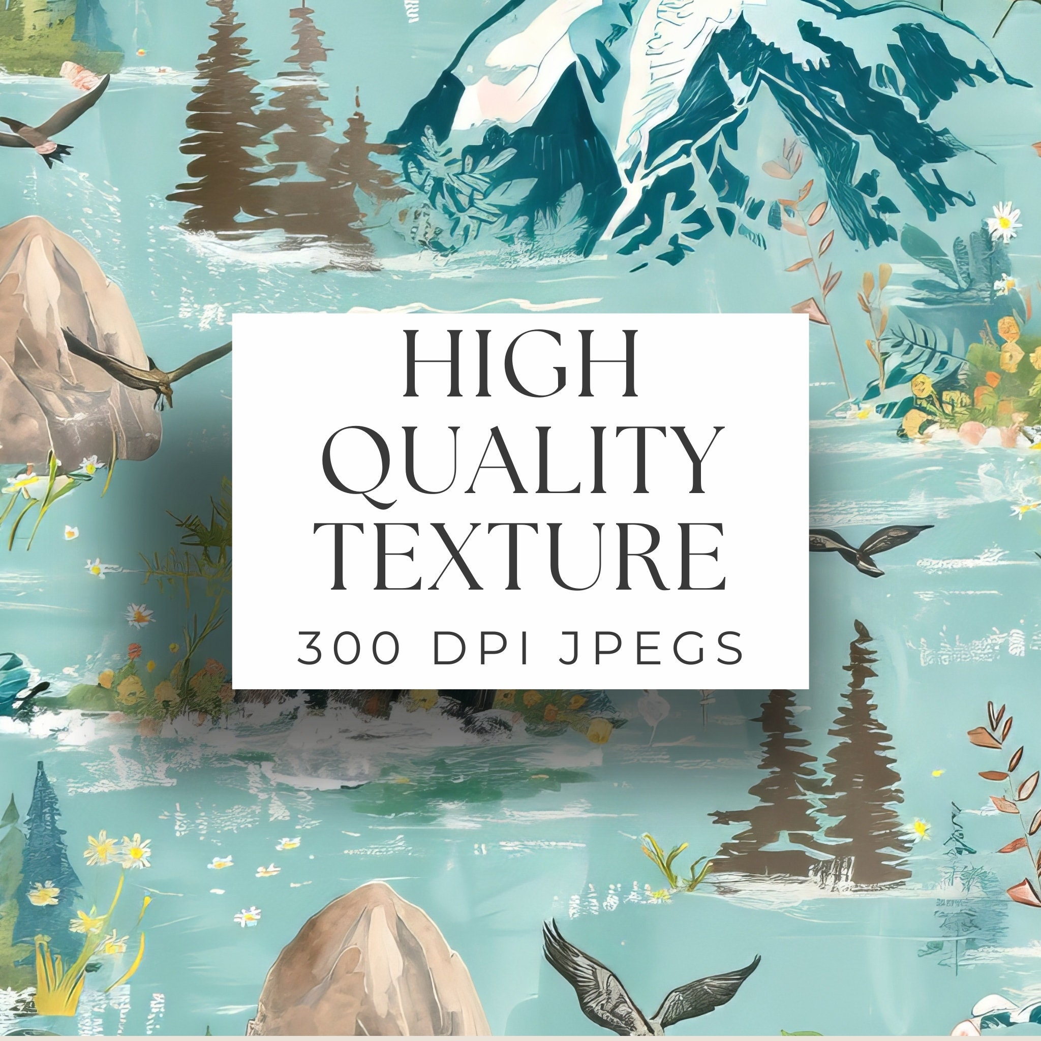 Alaska Seamless Pattern Digital Paper: 24 Wilderness Prints 300 DPI - Etsy