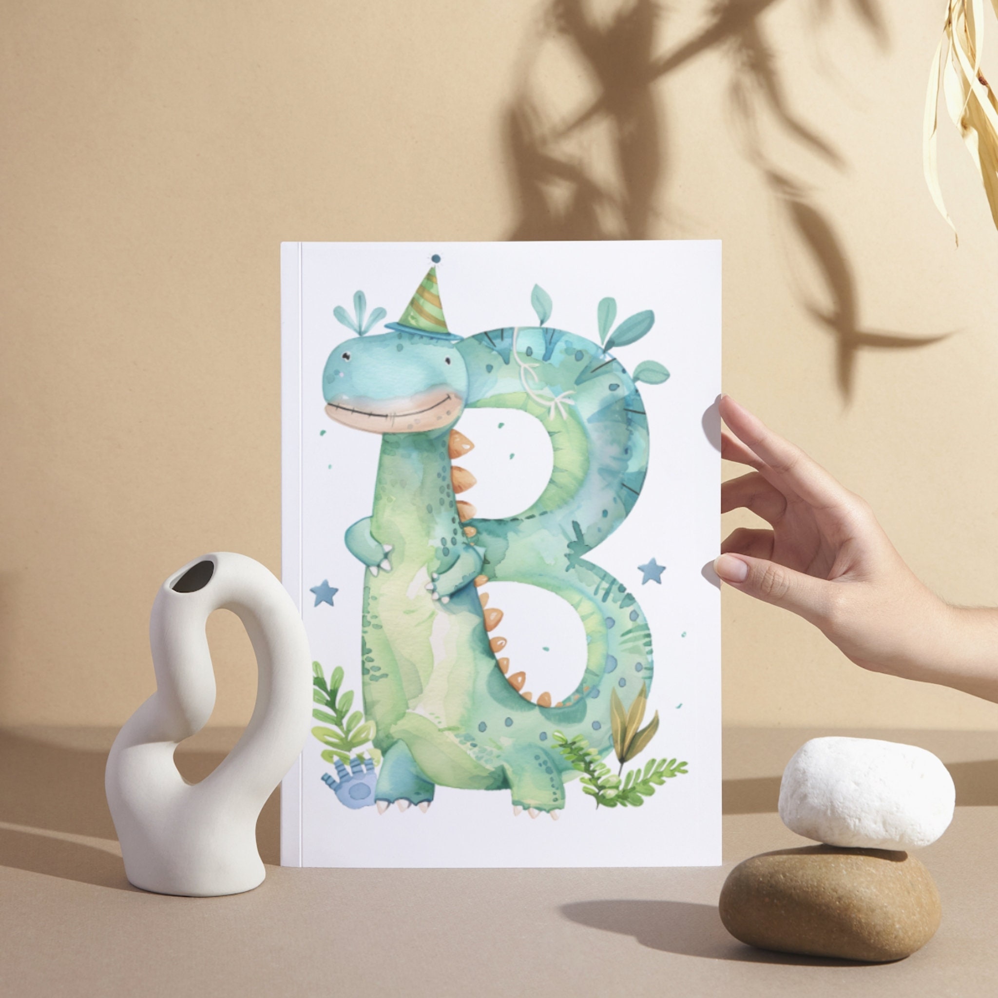 Watercolor Dinosaur Alphabet 26 Pngs for Education 300 DPI Transparent ...