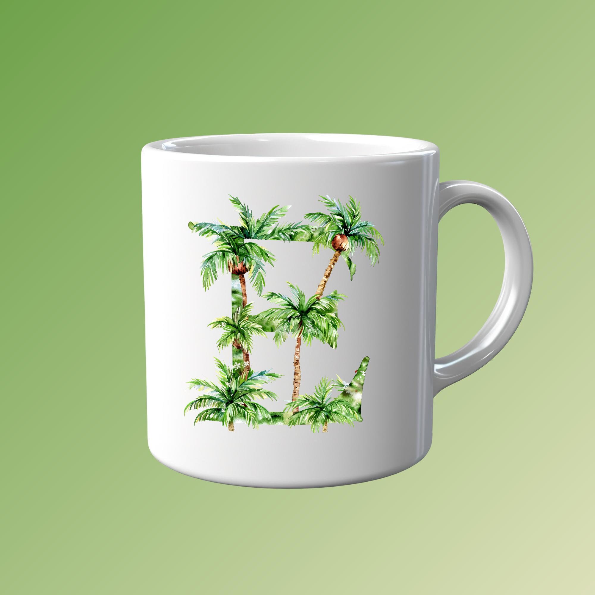 Watercolor Palm Tree Alphabet Clipart: Tropical Letters (pngs) - Etsy