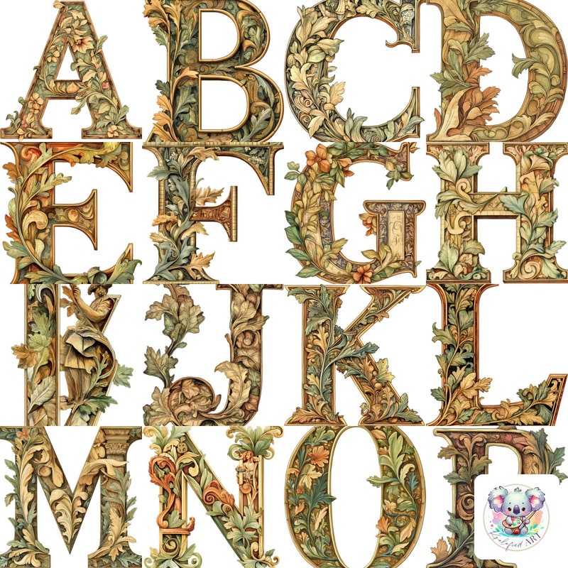 Ornate Letters - Etsy