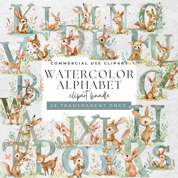 Woodland Alphabet - Etsy