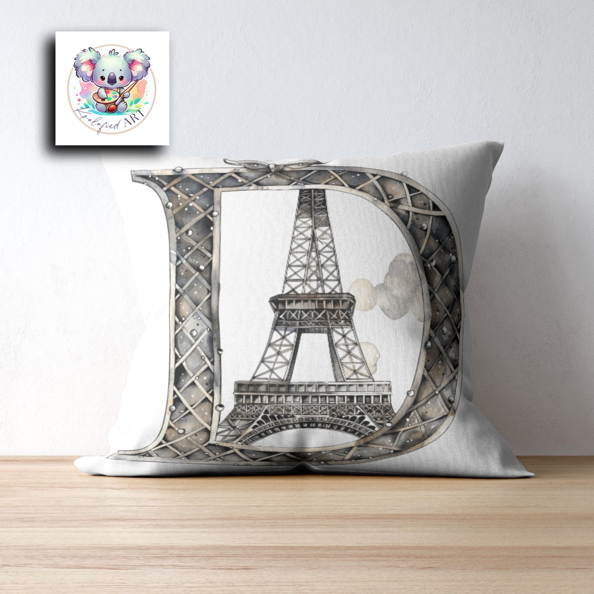 Watercolor Paris Eiffel Tower Letter Alphabet Clipart 26 Chic Pngs, 300 ...