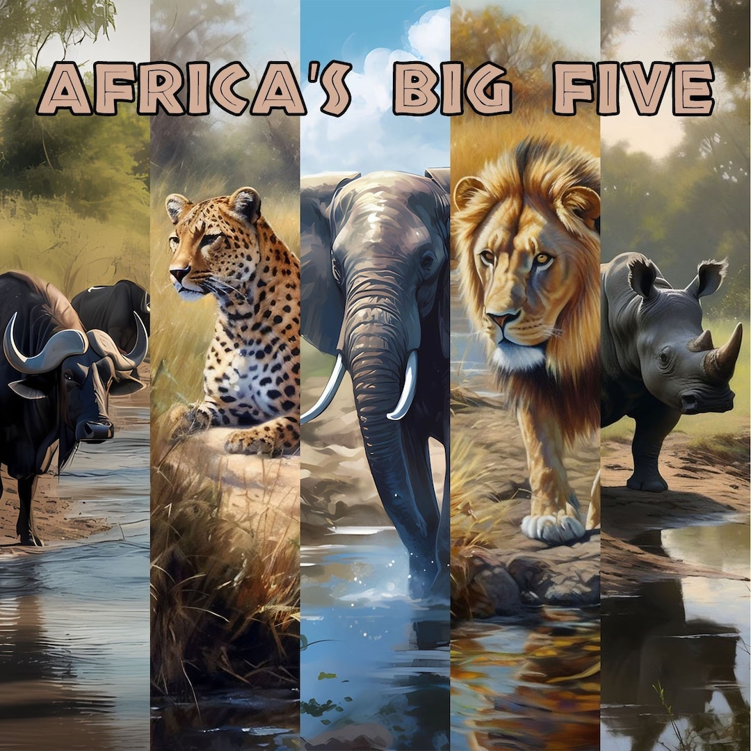Africa's Big Five Digital Children's Book Birthday Gift Christmas Gift ...