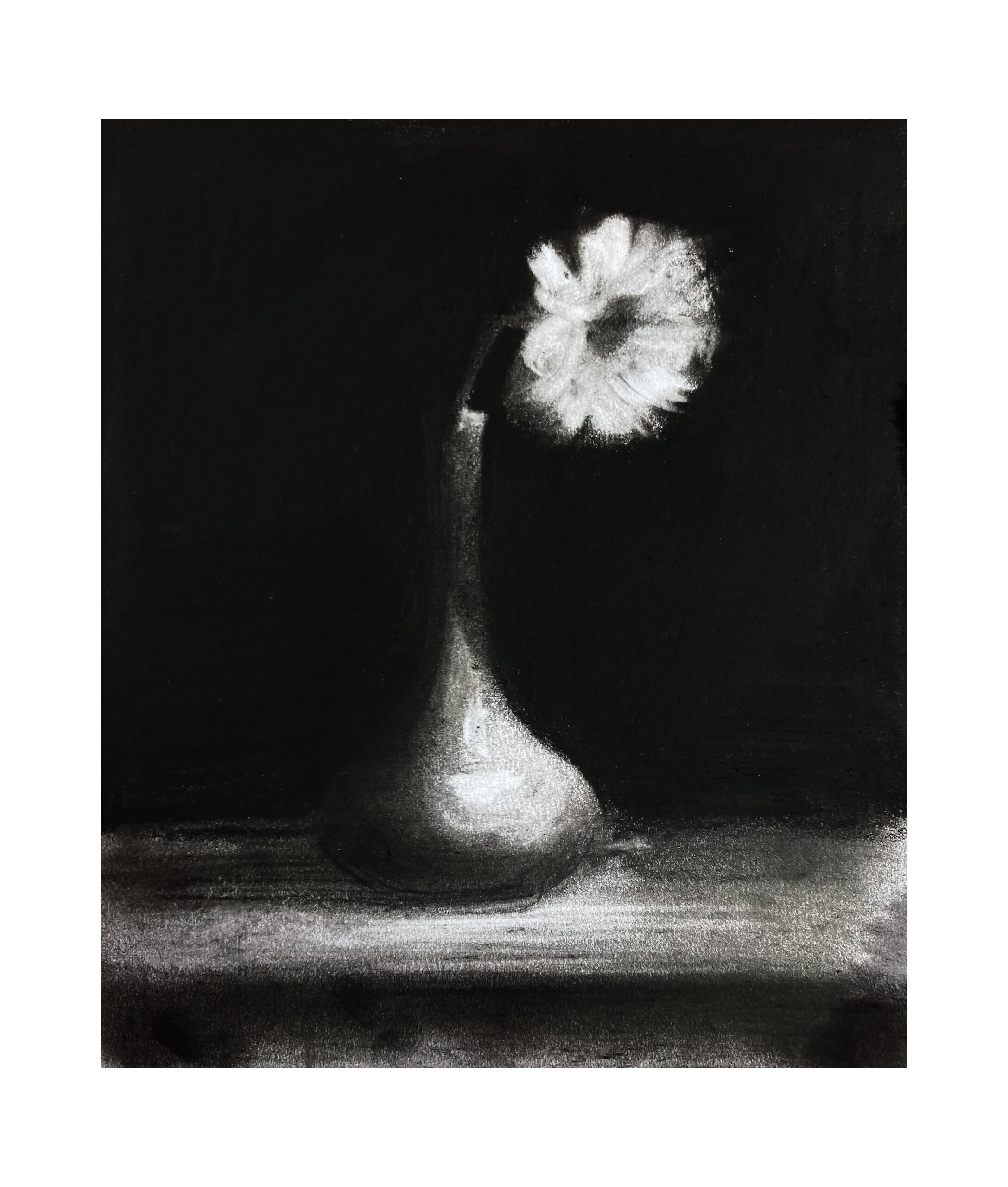 Still Life Black And White Charcoal
