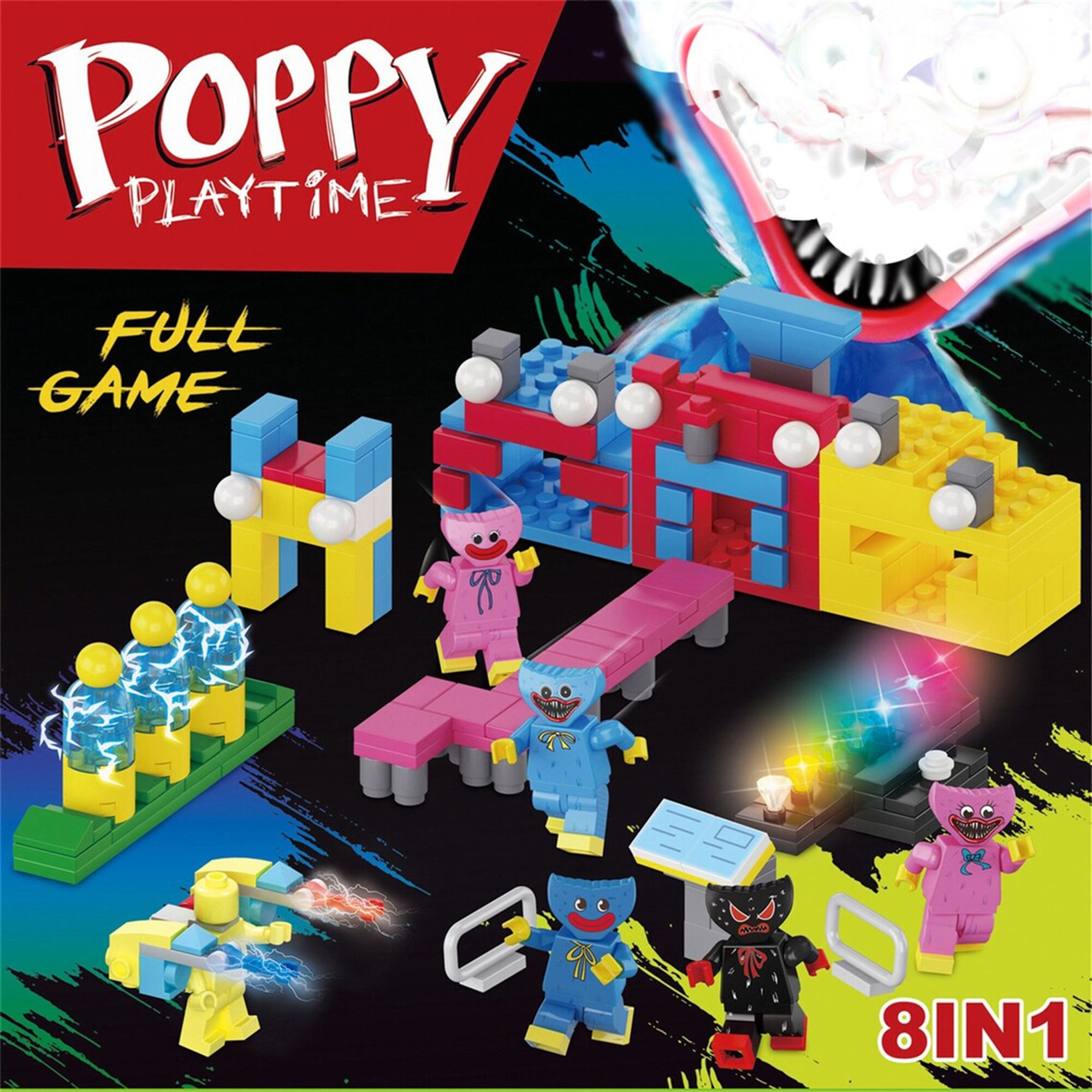 81 Poppy's Playtime SET Big Blue Cat Minifigures Toys - Etsy Canada