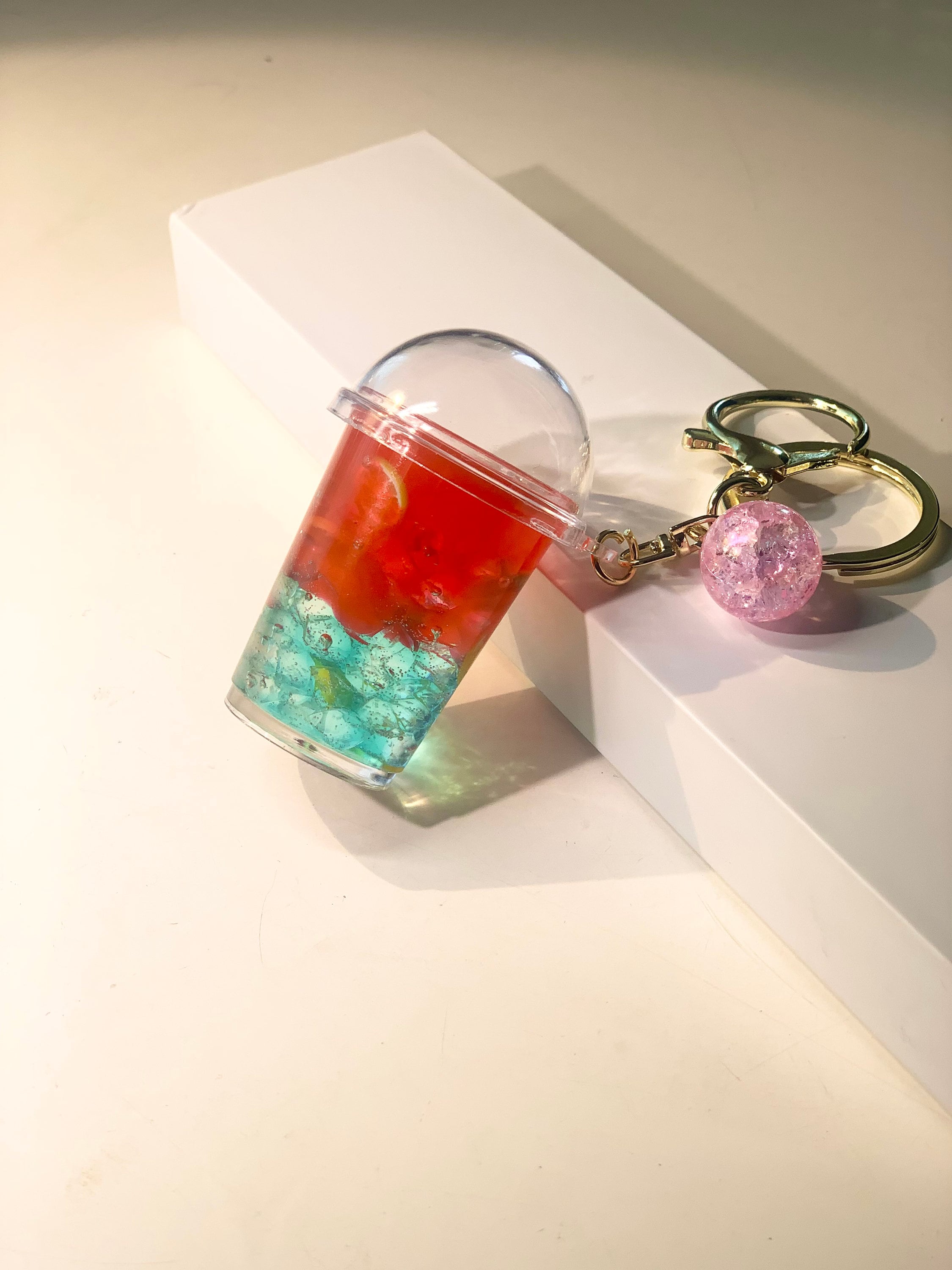 Custom Keychain Mini Milk Tea Boba Keychain Refreshing - Etsy