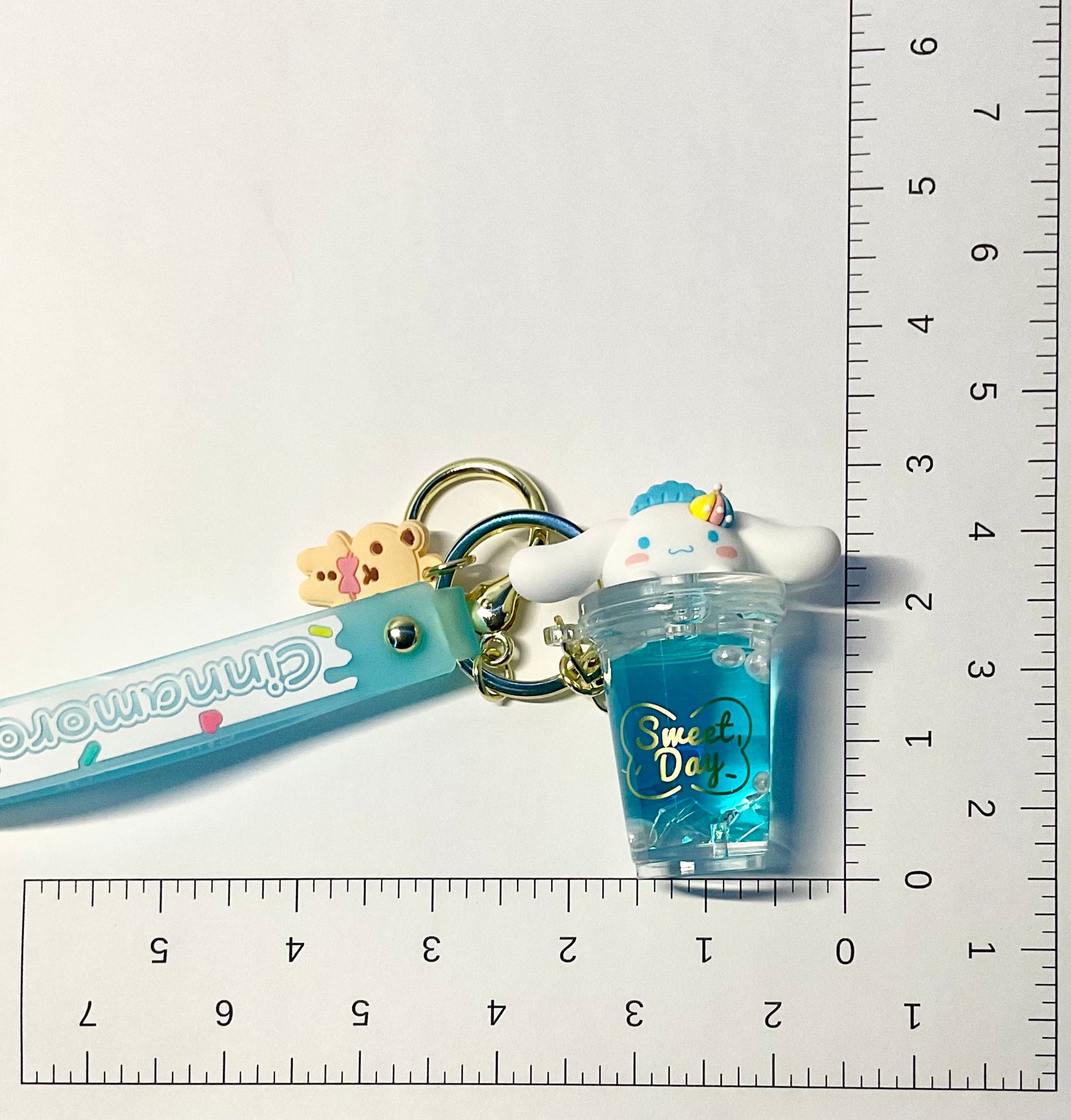 H.kitty Inspired Characters | Boba Milk Tea Liquid Keychain | Cute ...