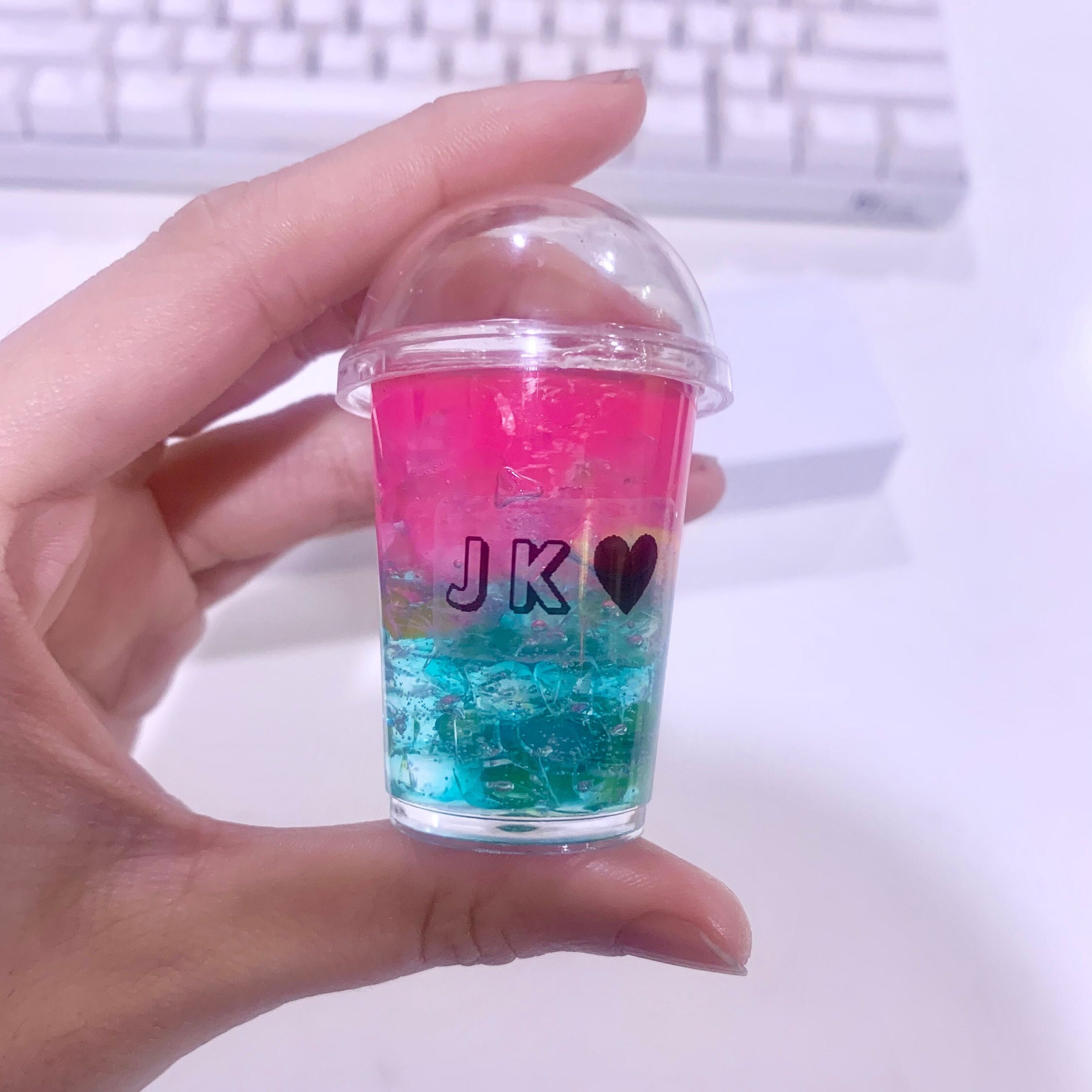 Custom Keychain | Mini Milk Tea Boba Keychain | Refreshing Mixed Soda ...