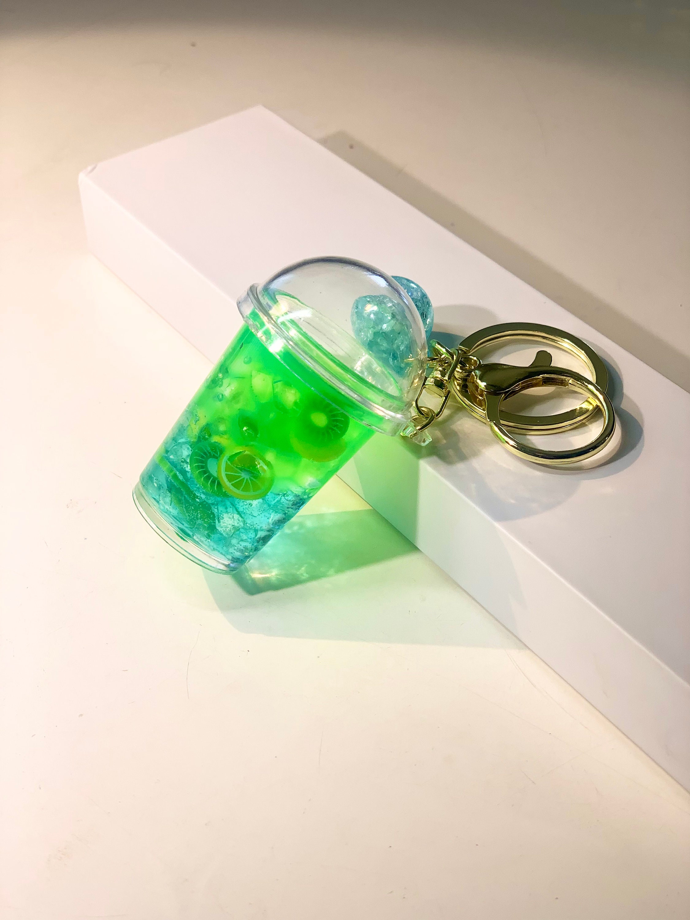 Custom Keychain Mini Milk Tea Boba Keychain Refreshing - Etsy