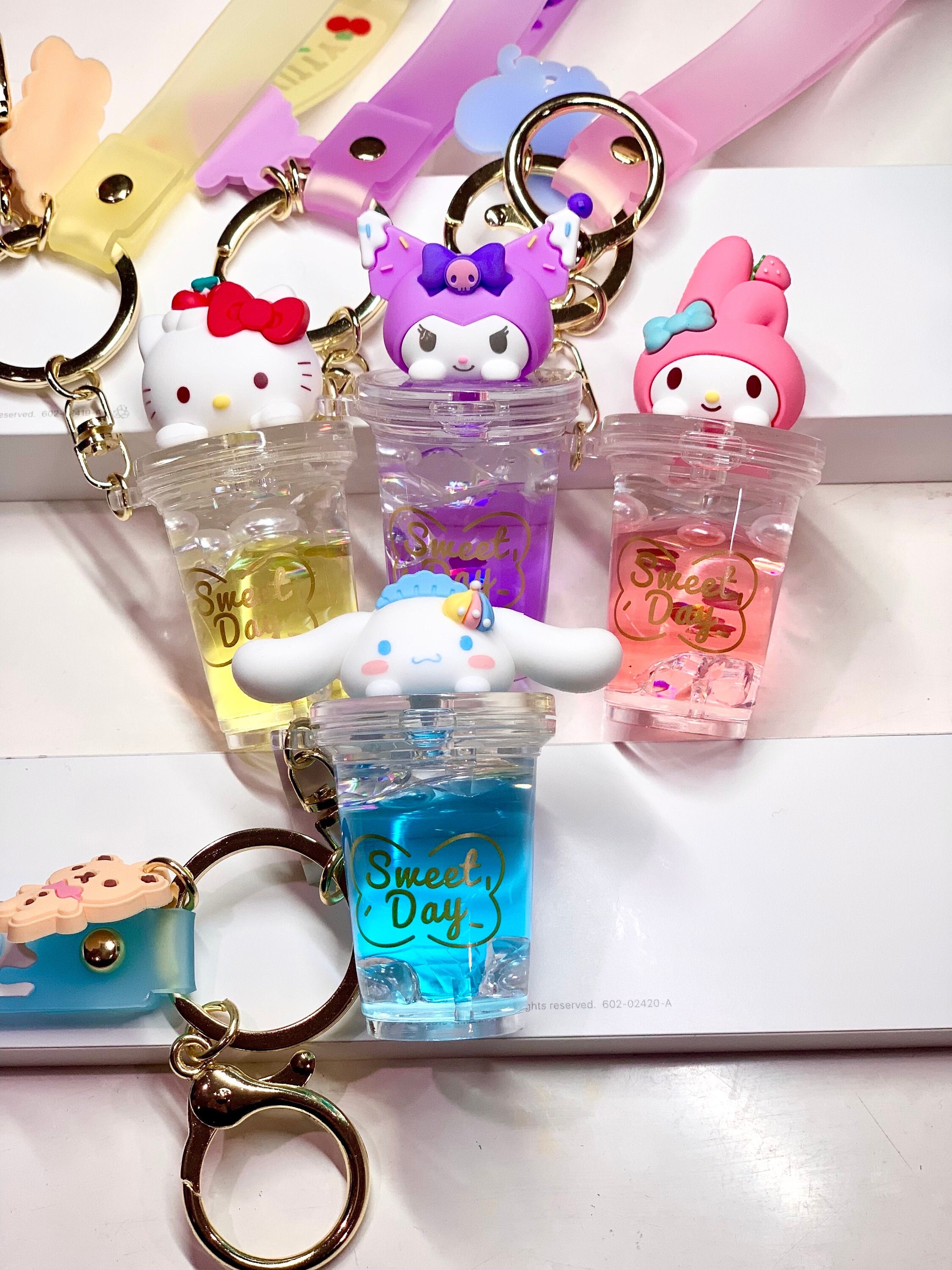 Kuro Inspired Characters | Boba Milk Tea Liquid Keychain | Cute Water ...